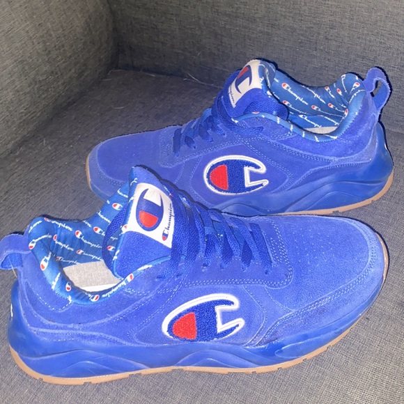 Champion | Shoes | Champion Blue Sneaker Size 95 Great Condition | Poshmark